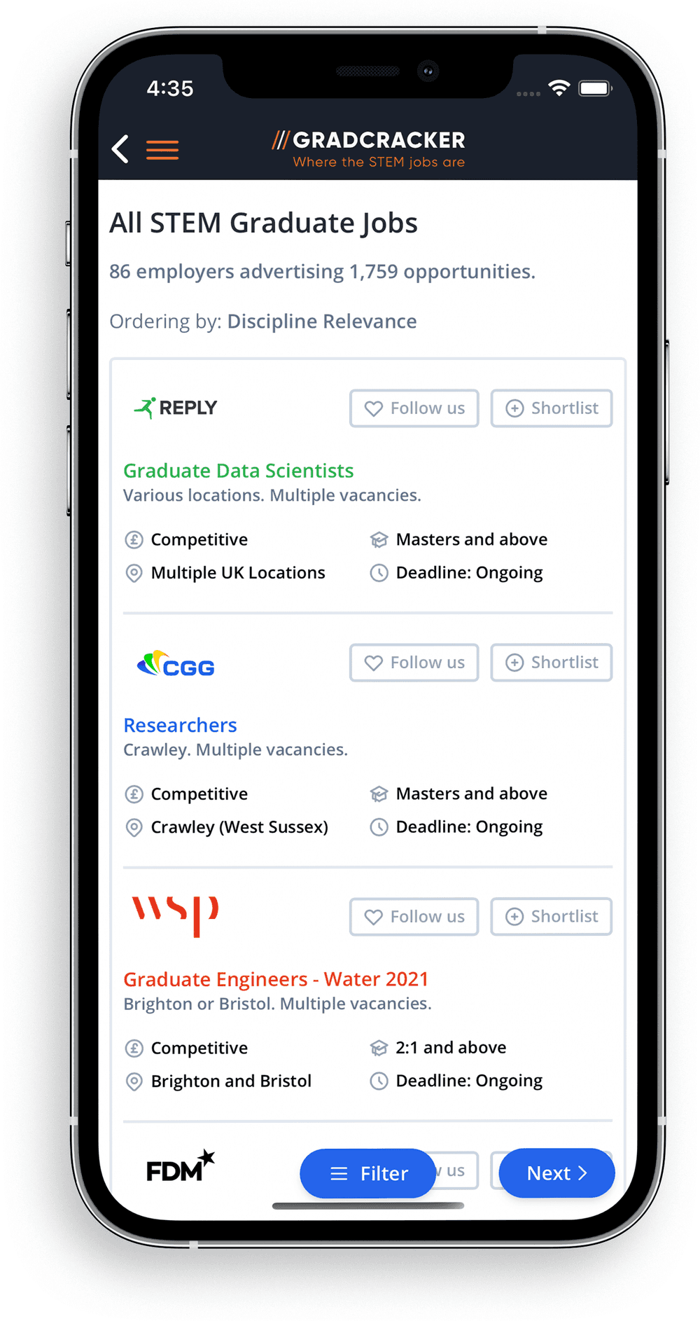 The Gradcracker App | Gradcracker - Careers for STEM Students