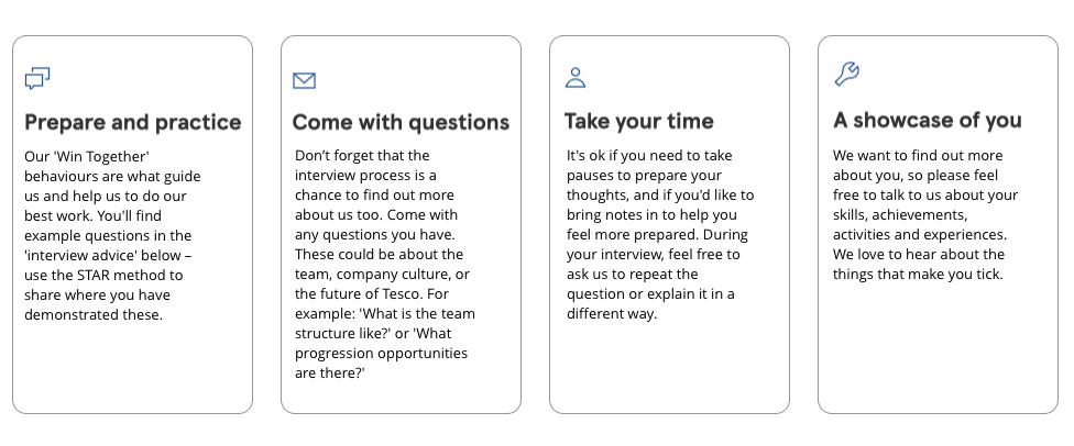 Application & Interview Tips | Tesco Hub | Gradcracker - Careers for ...