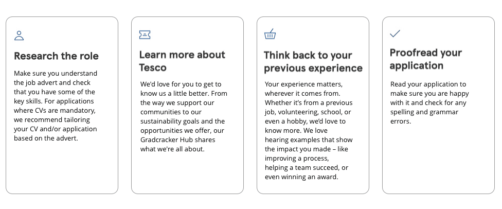 Application & Interview Tips | Tesco Hub | Gradcracker - Careers for ...